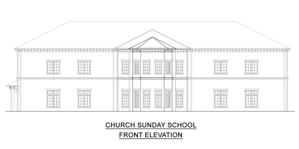 Traditional Sunday School, Two-Story - Calbert Design