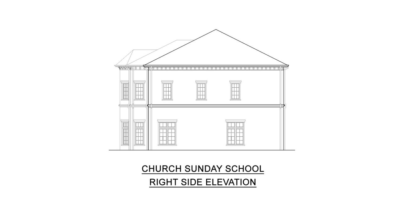 Traditional Sunday School, Two-Story - Calbert Design