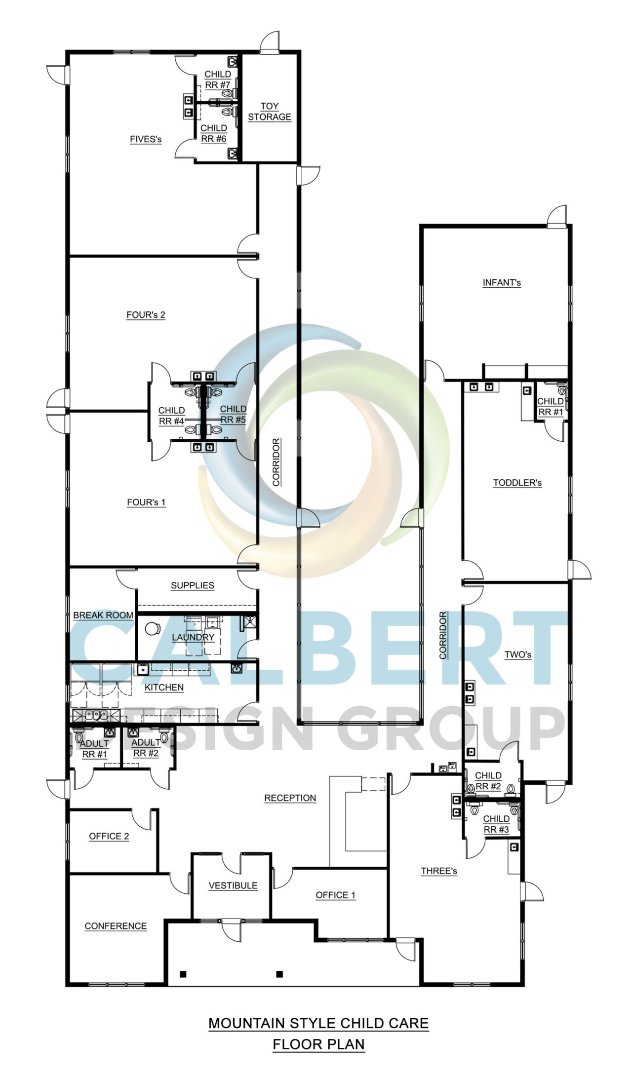Mountain Style Childcare, Large - Calbert Design