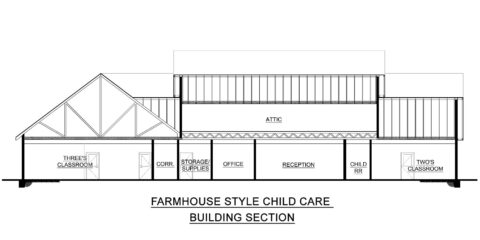Farmhouse Style Childcare, Large - Calbert Design